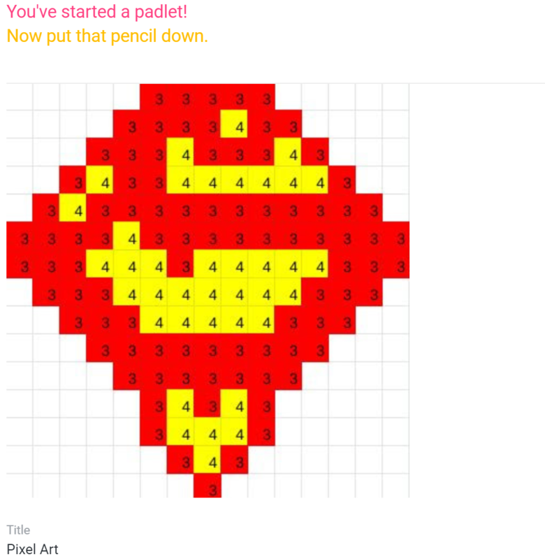 Pixel Art Using Conditional Formatting | Jr High/High School